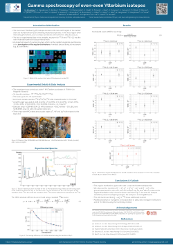 Gamma spectroscopy of even even Ytterbium isotopes.pdf