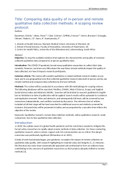 Comparing data quality of in-person and remote qualitative data ...