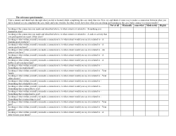 The modified relevance questionnaire.