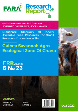 Nutritional adequacy of locally available feed resources for small ...