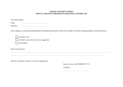 Development and validation mental training model: Mental Toughness ...