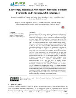 endoscopic-endonasal-resection-of-sinonasal-tumors-feasibility-and-outcome-nci-experience ...