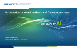 Introduction to kernel methods and Gaussian processes