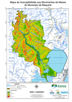 Mapa de Susceptibilidade aos Movimentos de Massa do Município de ...