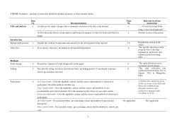 STROBE checklist for the article