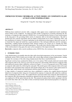 Item - Improved tensile membrane action model of composite slabs at ...