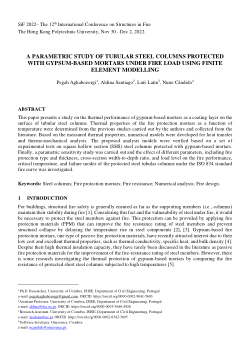 A parametric study of SHS steel columns protected with gypsum-based mortars under fire load ...