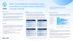 How can symptom assessment apps contribute to early cancer detection?