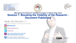 Maximizing Your Research Visibility and Impact: A Step-by-Step Guide ...