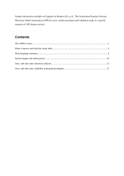 The Generalized Pustular Psoriasis Physician Global Assessment (GPPGA ...