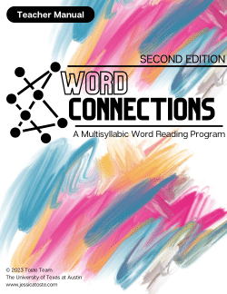 Word Connections Teacher Manual, 2nd Edition