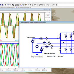 Item - Three Phase Rectifier Capacitor Smoothed Small Inductor (LTSPICE ...