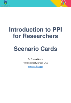 Scenario cards for introductory training on public and patient ...