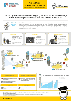 Poster explaining the SAFE Procedure