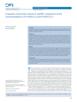 Evaluation of Prostate Volume in mpMRI: Comparison of the ...
