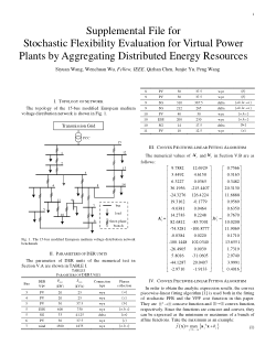 Supplemental File for Stochastic Flexibility Evaluation for Virtual Power Plants by Aggregating ...