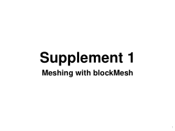 18th OpenFOAM Workshop - Easier meshing with snappyHexMesh and DICEHUB