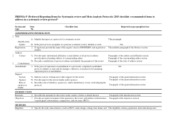 PRISMA-P-checklist - A protocol for a systematic review and meta ...