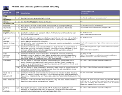 PRISMA checklist and flow diagram