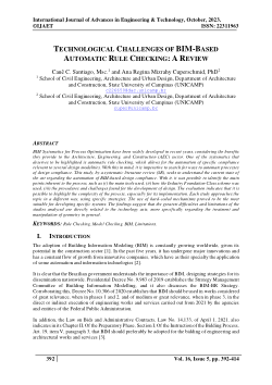 Technological challenges of BIM-based automatic rule checking: A review