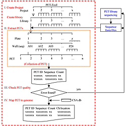 Experimental information for each PET library was entered into the ...