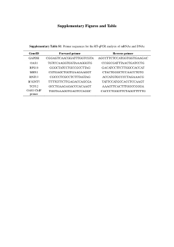 Supplementary tables and figures