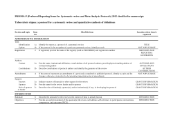 PRISMA-P (Preferred Reporting Items for Systematic review and Meta ...