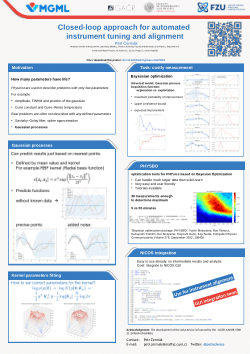 Poster: Closed-loop approach for automated instrument tuning and alignment