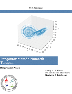 Pengantar Metode Numerik Terapan Menggunakan Python