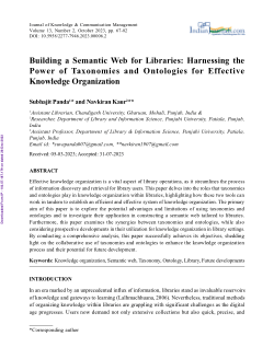 Building a Semantic Web for Libraries: Harnessing the Power of ...