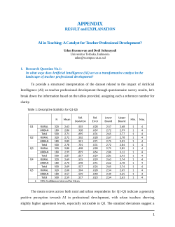 Appendix: RESULT and EXPLANATION