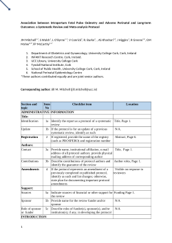 Preferred Reporting Items for Systematic review and Meta-analysis ...