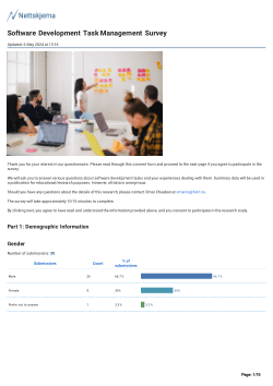 Software Development Task Management Survey