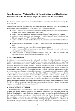 Supplementary material for the paper "A Quantitative and Qualitative Evaluation of LLM-based ...