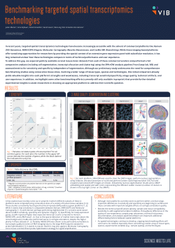 Benchmarking targeted spatial transcriptomics technologies (conference poster 14/7/2024)