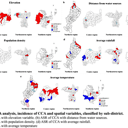 Figure 2 LISA map of CCA in Thailand