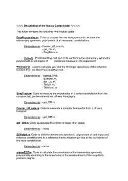 Matlab codes used for processing and visualizing the data from the ...