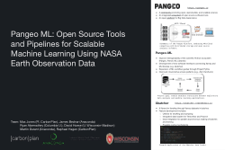 Pangeo ML: Open source tools and pipelines for scalable machine learning using NASA Earth ...