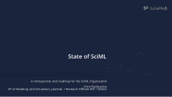 State of SciML (JuliaCon2024)