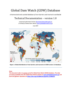 Item - Global Dam Watch database version 1.0 - figshare - Figshare