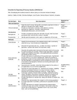 CROSS checklist_Developing the evidence base to inform policy on ...