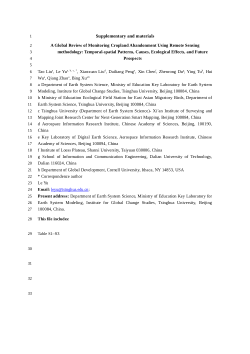 A Global Review of Monitoring Cropland Abandonment Using Remote Sensing ...