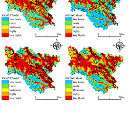 The landslide dataset of LuoLong County includes the research area ...