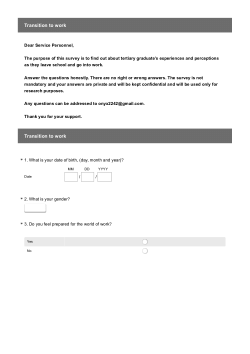 Transitions questionnaire