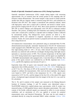 The details of OSL Dating