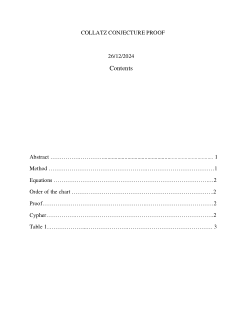 Collatz proof, an actual proof.