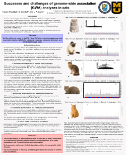 Cat GWAS poster 2016
