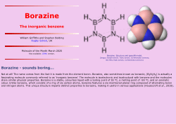 Borazine - Molecule of the Month March 2025 [Archived version]