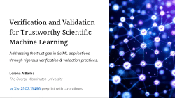 Verification and Validation for Trustworthy Scientific Machine Learning