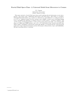 Fractal Fluid Space-Time: A Universal Model from Microverse to Cosmos